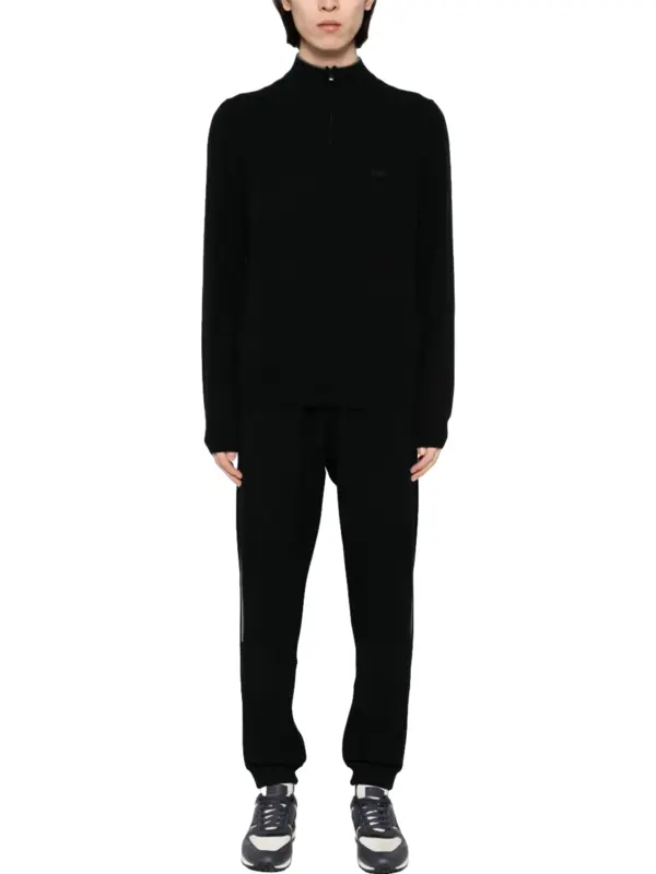 Hugo Boss Virgin-wool Regular-fit Sweater - Black