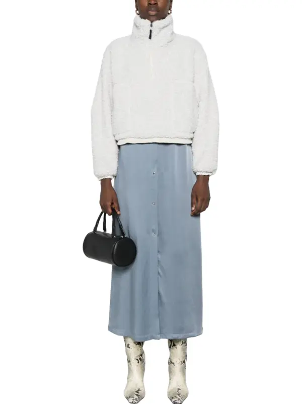 Herno Faux Shearling Sweatshirt - Grey
