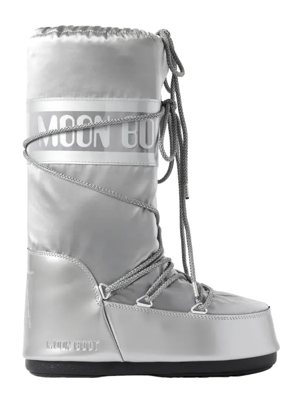 Moon Boot Icon Glance Snow Boots - Silver