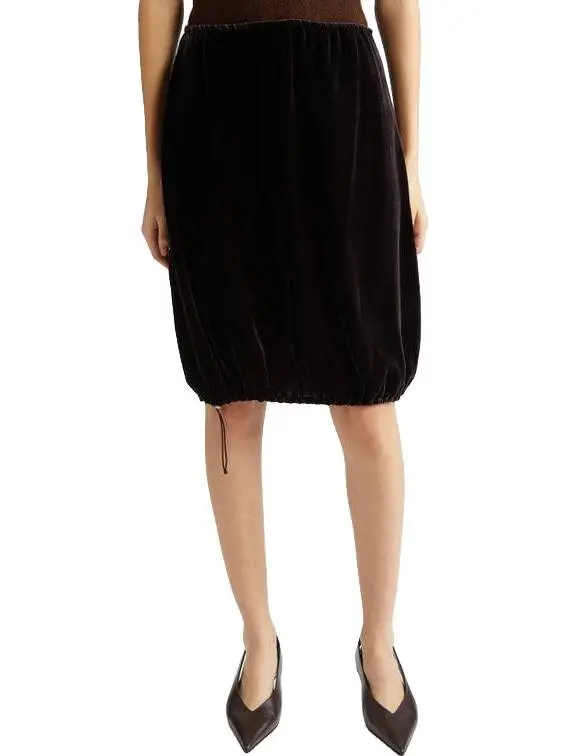 Paloma Wool Vivien Velvet Skirt - Brown
