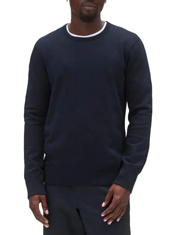 Reigning Champ Midweight Terry Slim Crewneck Sweatshirt - Navy