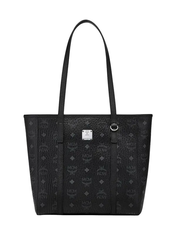 Mcm Toni Small Visetos Shopper Tote Bag - Black