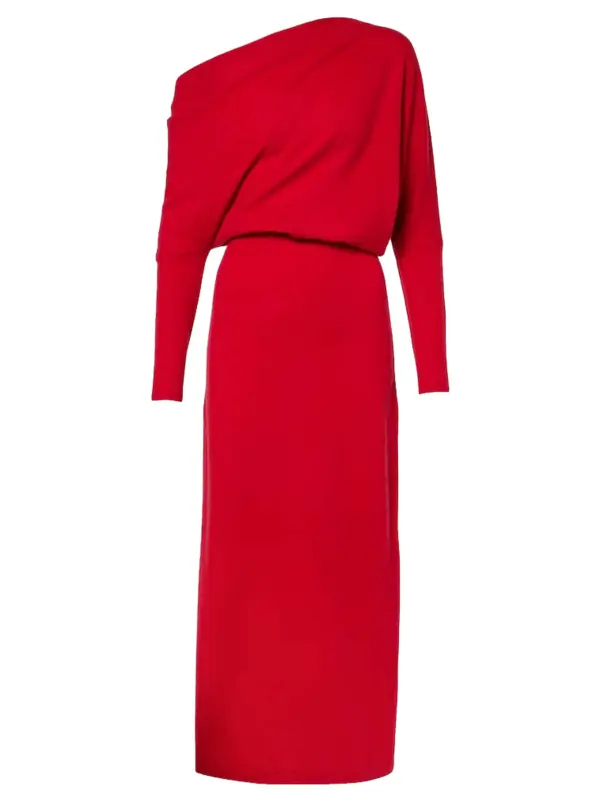 Altuzarra Kasos Cashmere Maxi Dress - Red