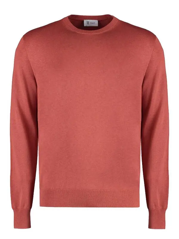 THE (ALPHABET) Silk And Cotton Blend Sweater - Orange