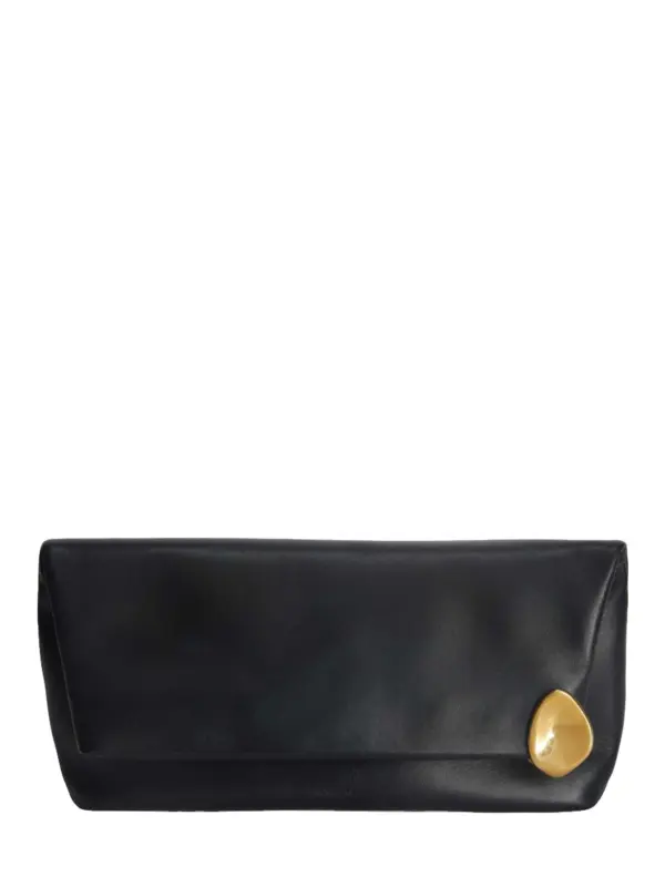 JIL SANDER Jewel Clutch - Black