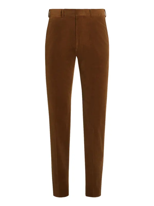 Zegna Cashco Straight-leg Trousers - Brown