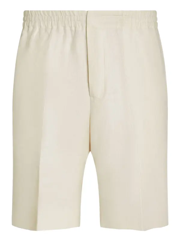 Zegna Linen Shorts - Neutrals