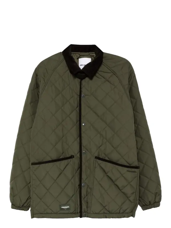 CHOCOOLATE Diamond-pattern Jacket - Green