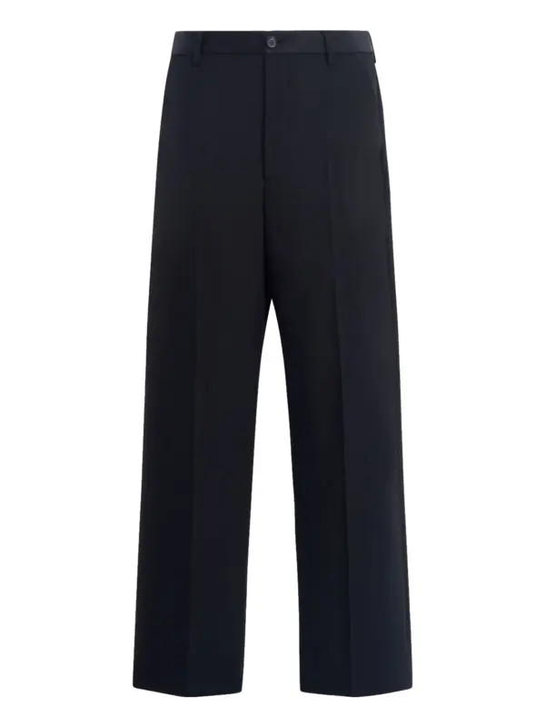 Marni Virgin Wool Wide-leg Trousers - Black