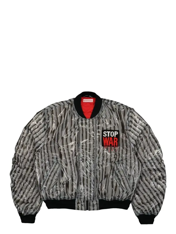 WALTER VAN BEIRENDONCK Logo-patch Bomber Jacket - Black
