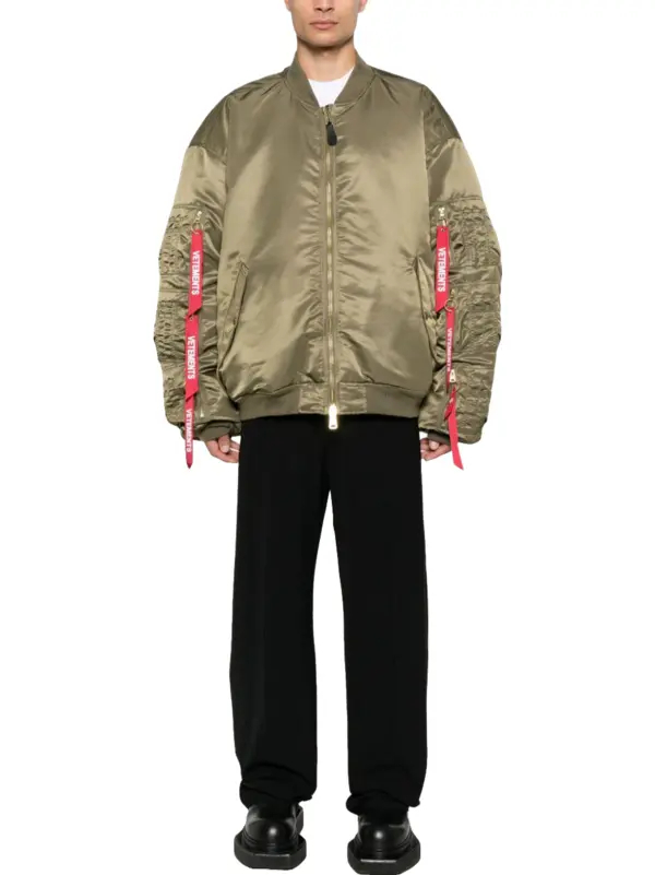Vetements Cargo Bomber Jacket - Green