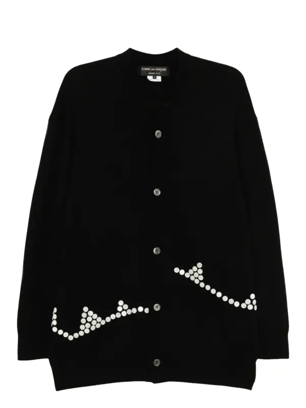 Comme Des Garçons Buttoned Cardigan - Black