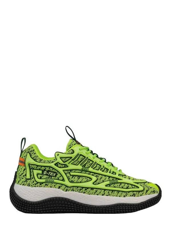 JOHN GEIGER 004 S Knitin Sneakers - Lime/neon