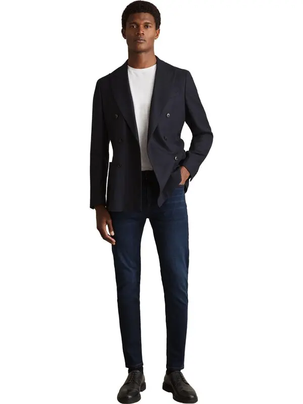 REISS Bleaker Skinny-fit Jeans - Washed Dark Indigo
