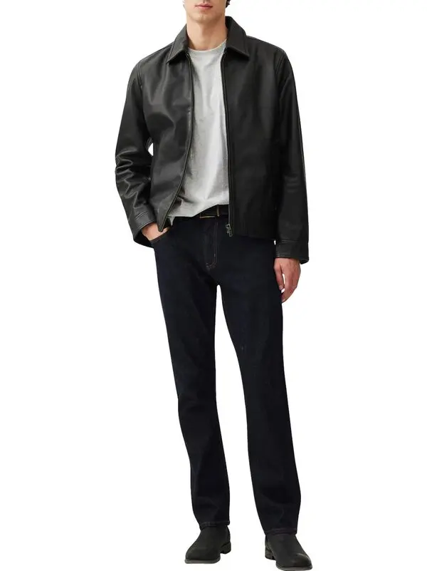 Rodd & Gunn Haymarket Leather Jacket - Onyx