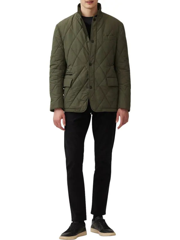 Rodd & Gunn Elsthorpe Quilted Canvas Jacket - Olive