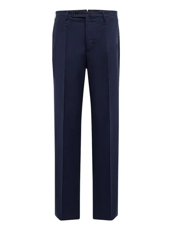 Incotex Super 150s Wool Dress Pants - Dark Blue