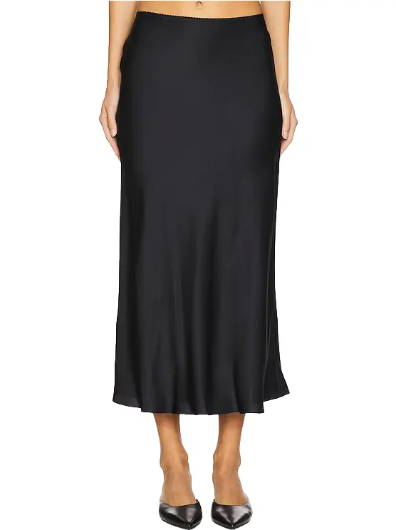 Sablyn Miranda Silk Skirt - Black