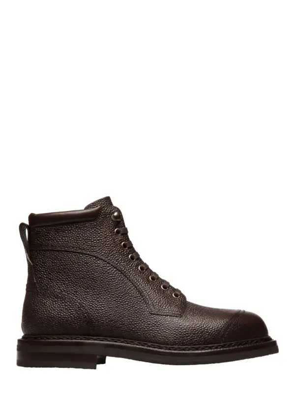 Bally Leather Lace-up Boots - Brown