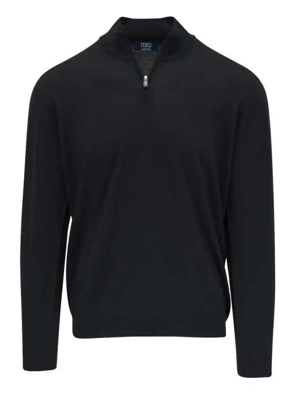 Fedeli Virgin Wool Pullover - Grey