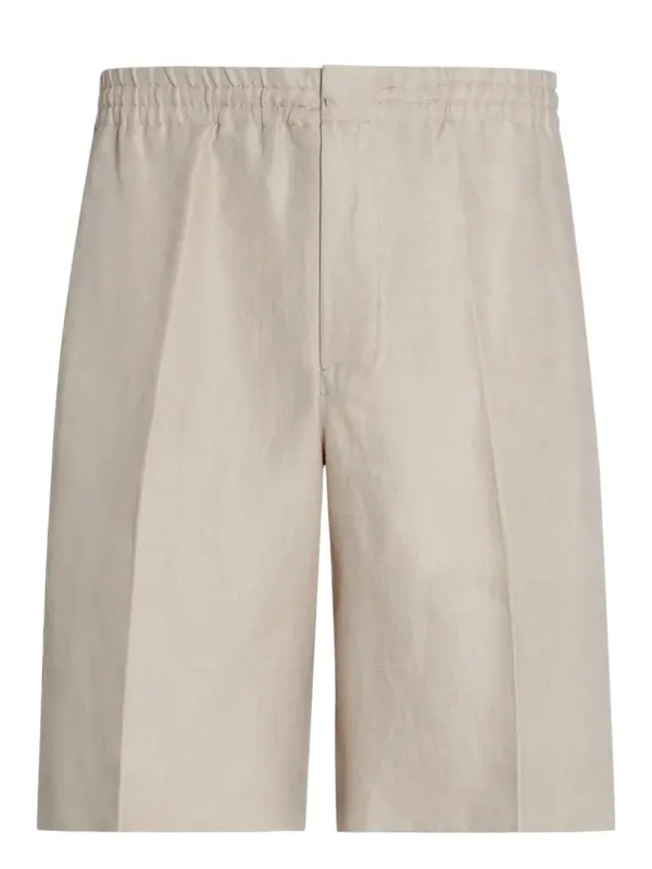 Zegna Oasi Lino Shorts - Light Beige