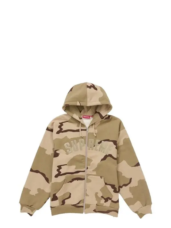 Supreme Arc Thermal Zip Up Hooded Sweatshirt - Desert Camo