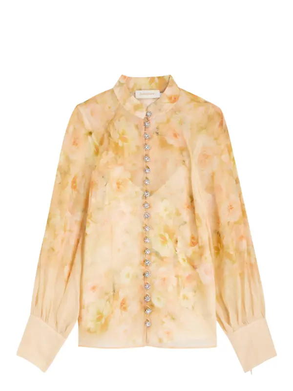 Zimmermann Crush Floral-print Blouse - Multi Floral