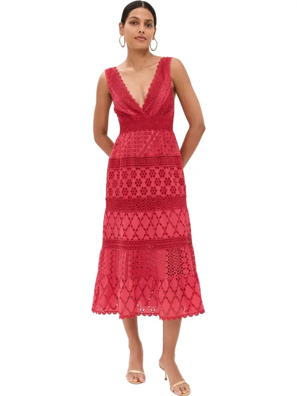 Temptation Positano Paglia Dress - Red