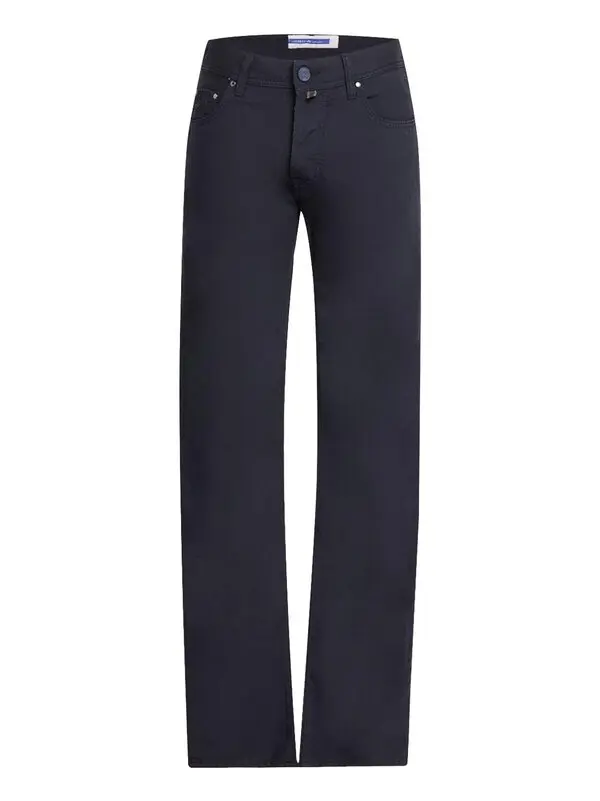Jacob Cohen Bard Wool Five-pocket Trousers - Blue/navy