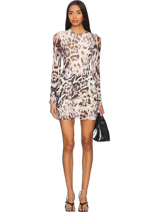 AFRM Zelda Dress - Warm Leopard