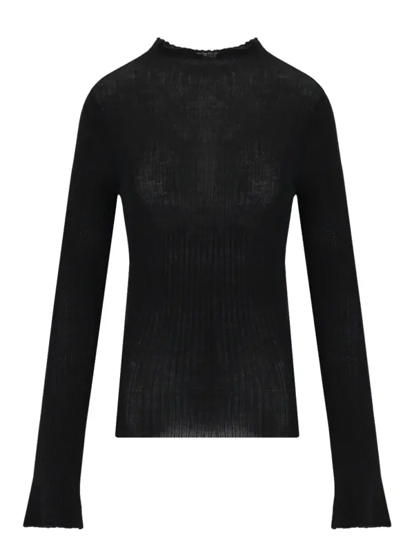 CRUNA Connie Ribbed Jumper - Black