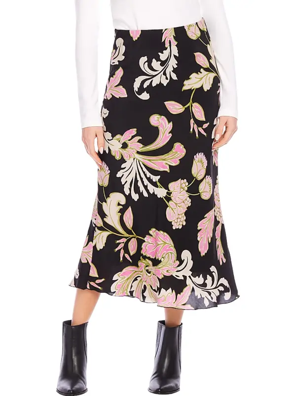 Karen Kane Printed Midi Skirt - Floral