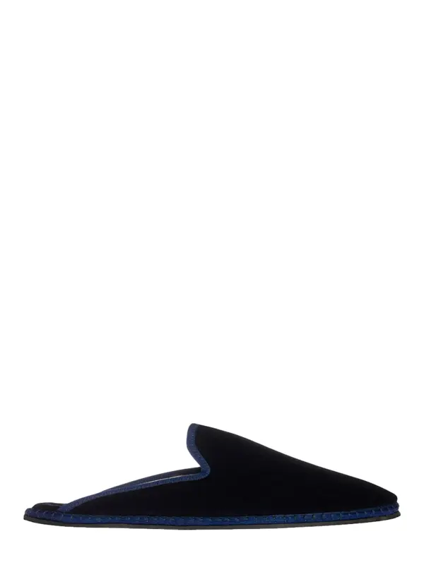 VIBI VENEZIA Furlana Velvet Mules - Blue