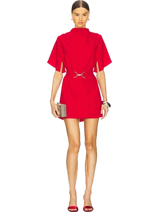 Amanda Uprichard Camille Dress - Scarlet