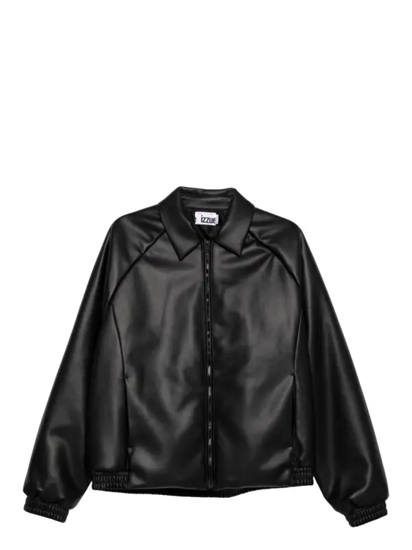 Izzue Faux Leather Jacket - Black