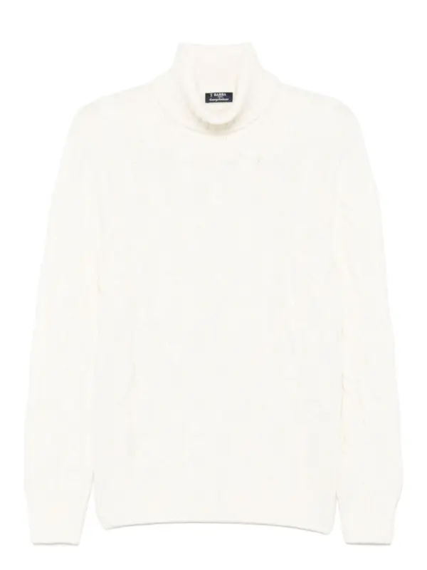 BARBA NAPOLI Cable-knit Sweater - Neutrals