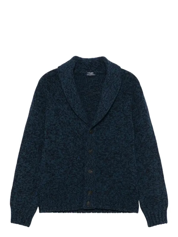 BARBA NAPOLI Wool Cardigan - Blue