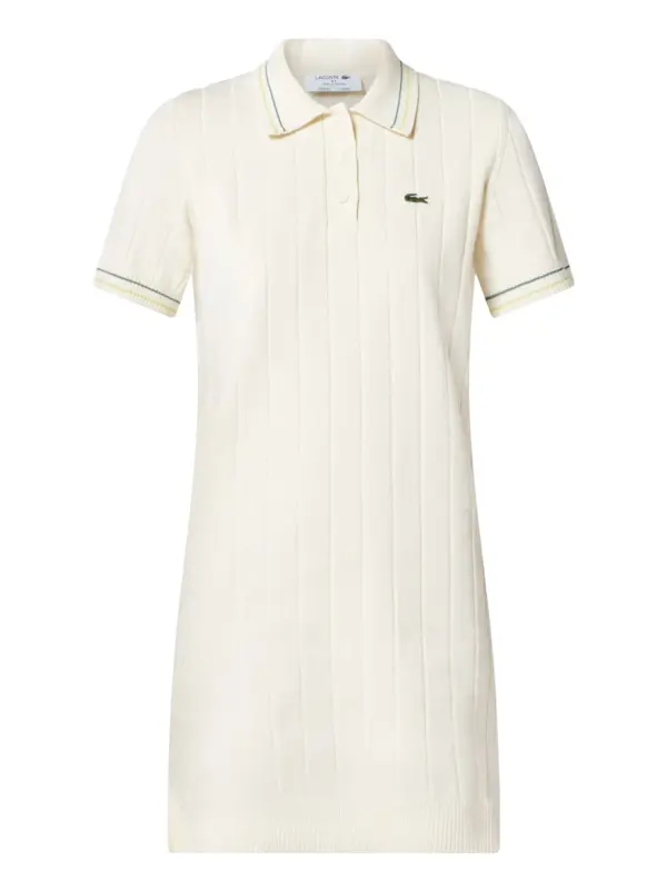 Lacoste Short-sleeved Polo Minidress - White
