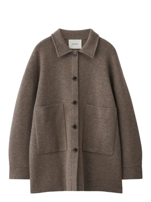 LISA YANG STORE Julianne Cardigan Jacket - Truffle