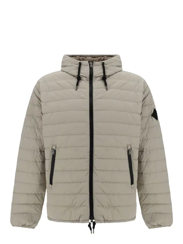 Herno Logo-appliqué Puffer Jacket - Neutrals