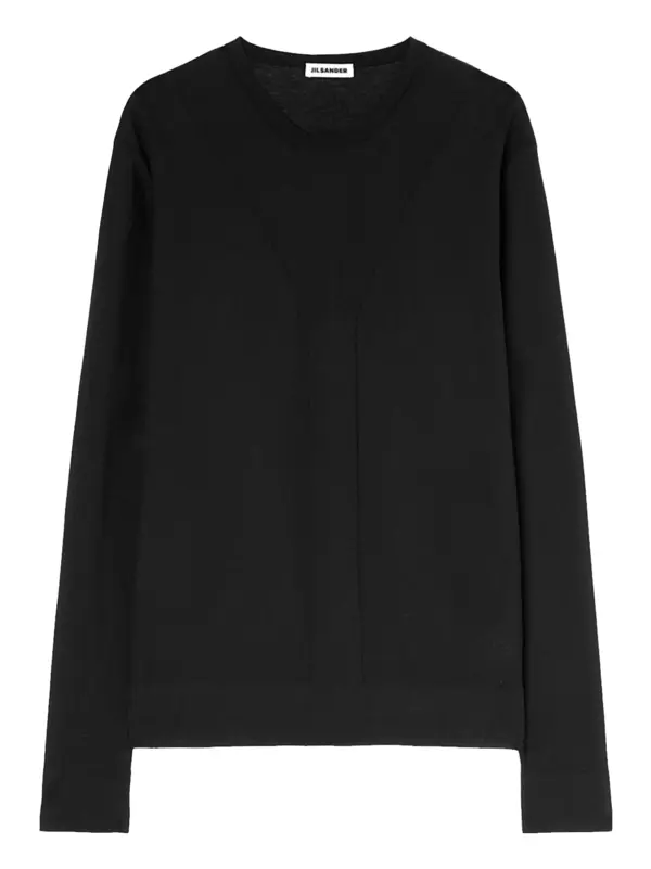 JIL SANDER Crew-neck Jumper - Black