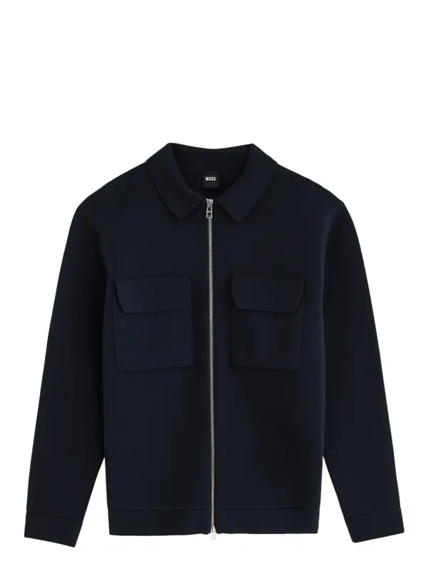 Hugo Boss Virgin Wool Jacket - Navy