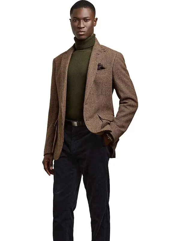 Ralph Lauren Gregory Hand-tailored Corduroy Trouser - Classic Chairman Navy