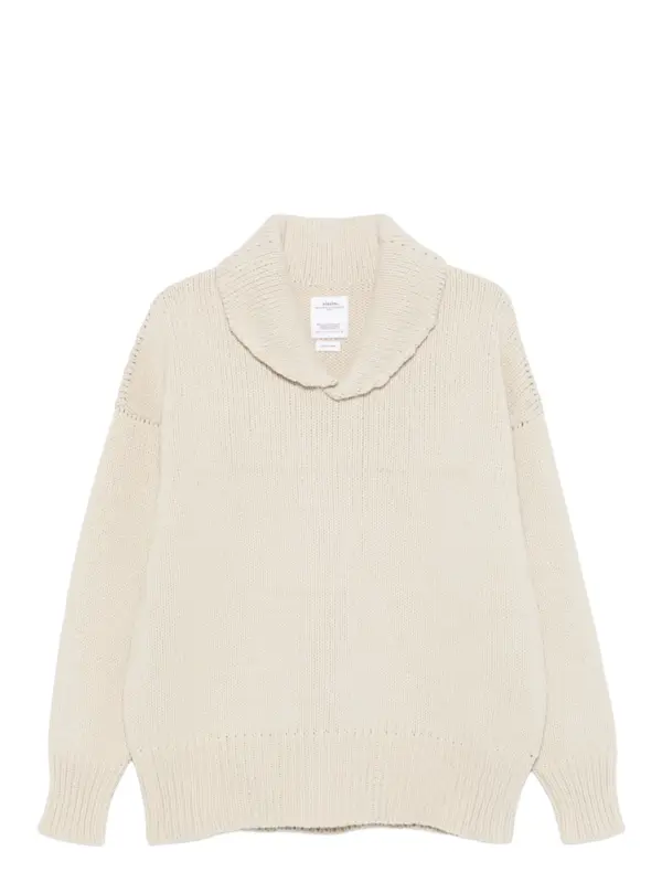 Visvim Shawl-collar Sweater - Neutrals