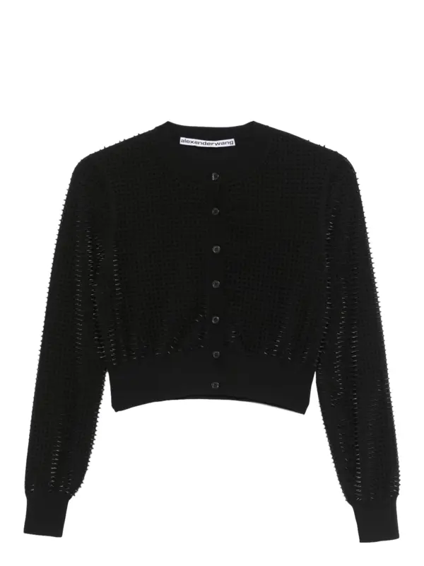 Alexander Wang Spike-studded Cardigan - Black