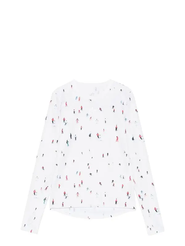 Perfect Moment X Dede Johnston Crowded Slopes Top - White