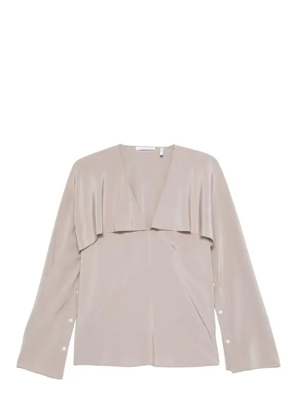 Helmut Lang Scarf Blouse - Grey