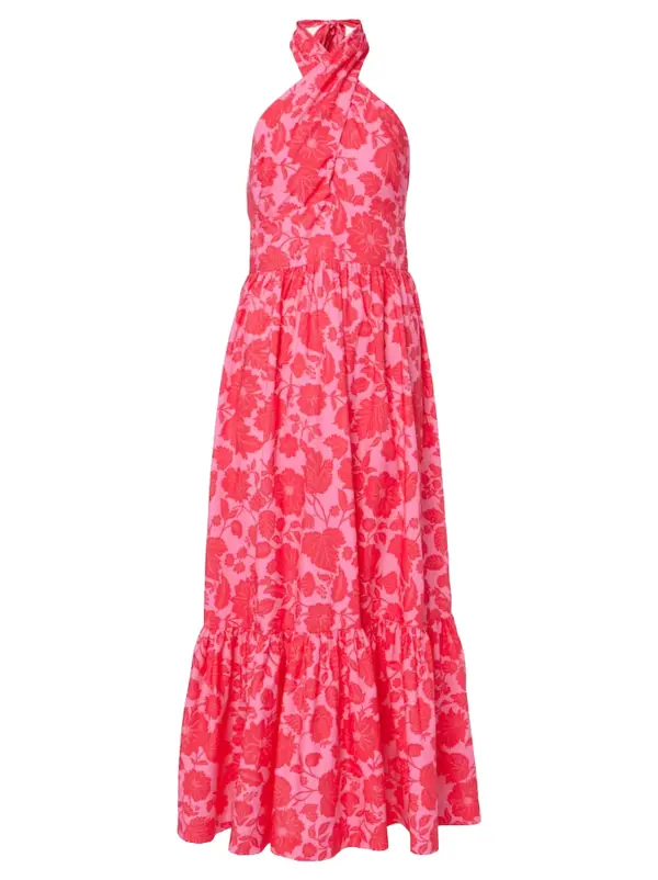 Heidi Klein Fairhaven Floral Maxi Dress - Pink