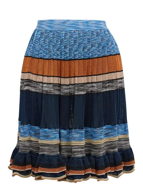 Ulla Johnson Eios Striped Knit Skirt - Multi