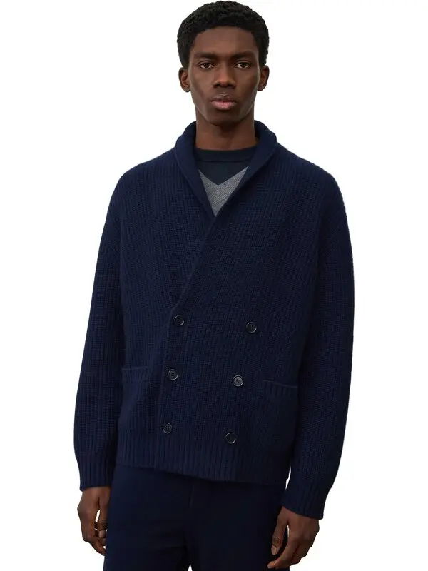 LISA YANG STORE The Lyle Cardigan Jacket - Navy
